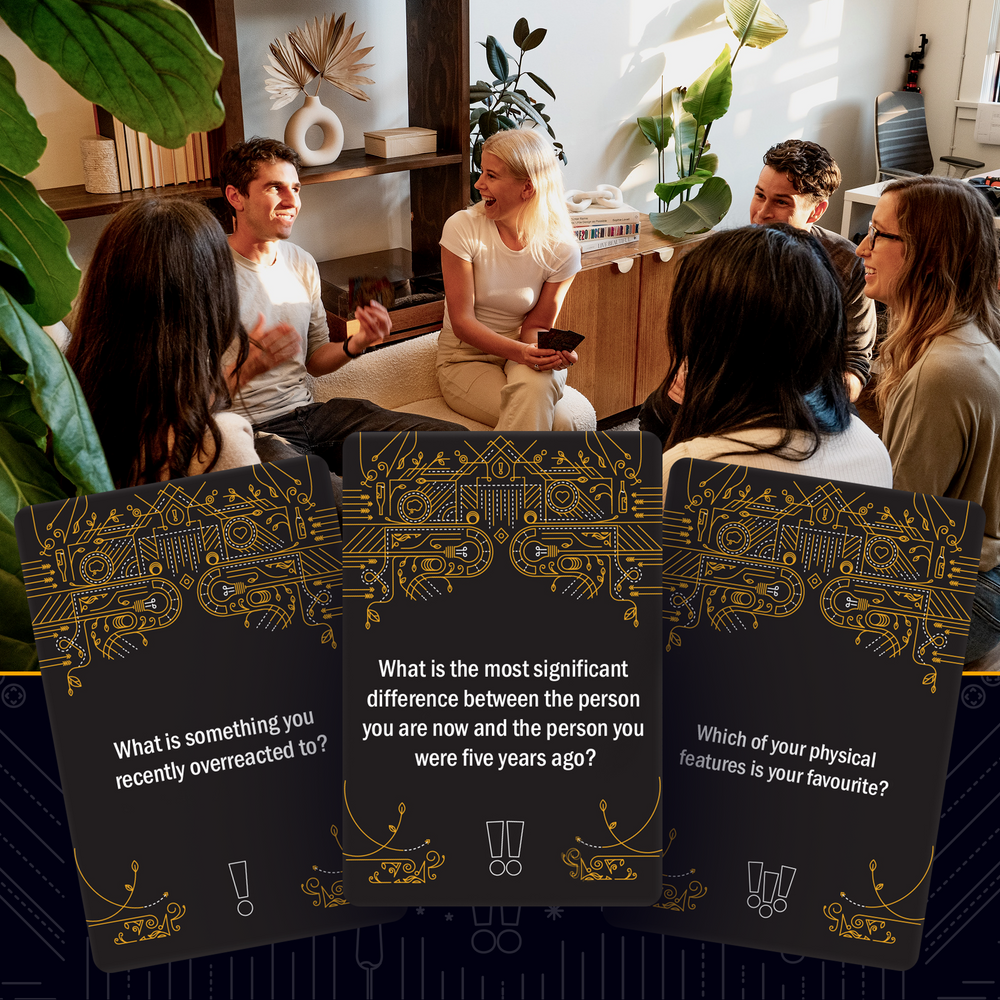 Social Card Game of Unusual Questions for Deeper Connections | FLUSTER